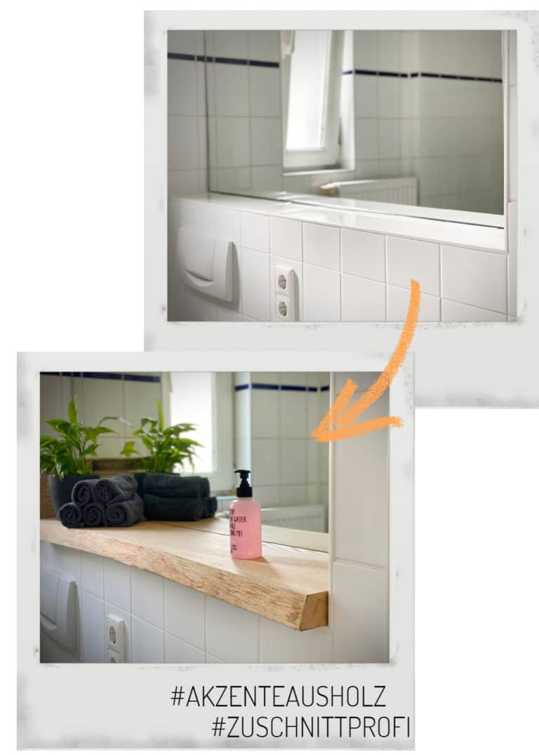 Holzabdeckung im Bad selber bauen • Zuschnittprofi.de