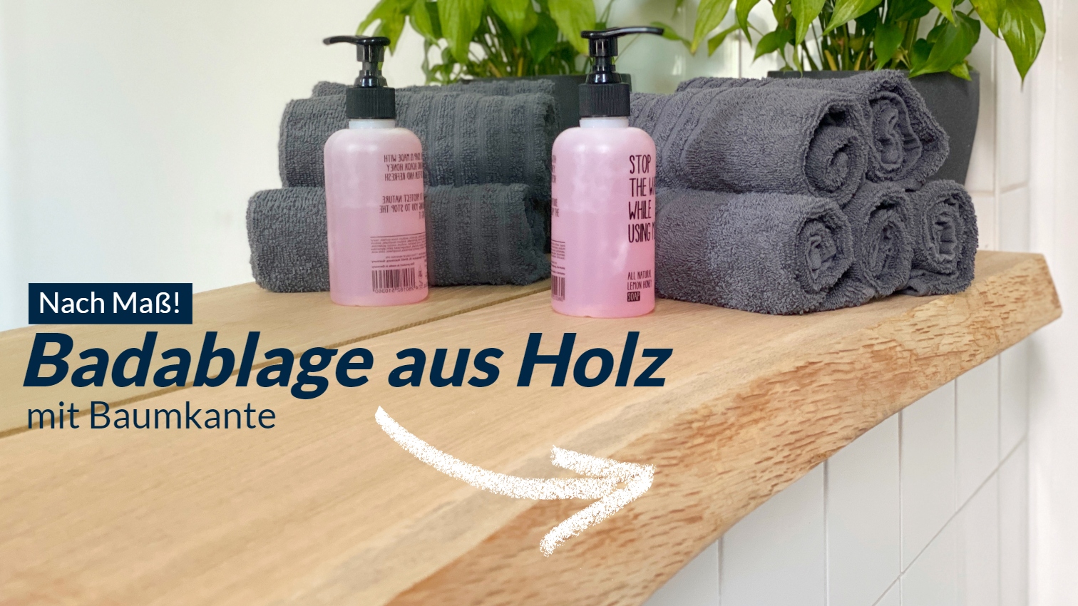 Ablage Bad Holz