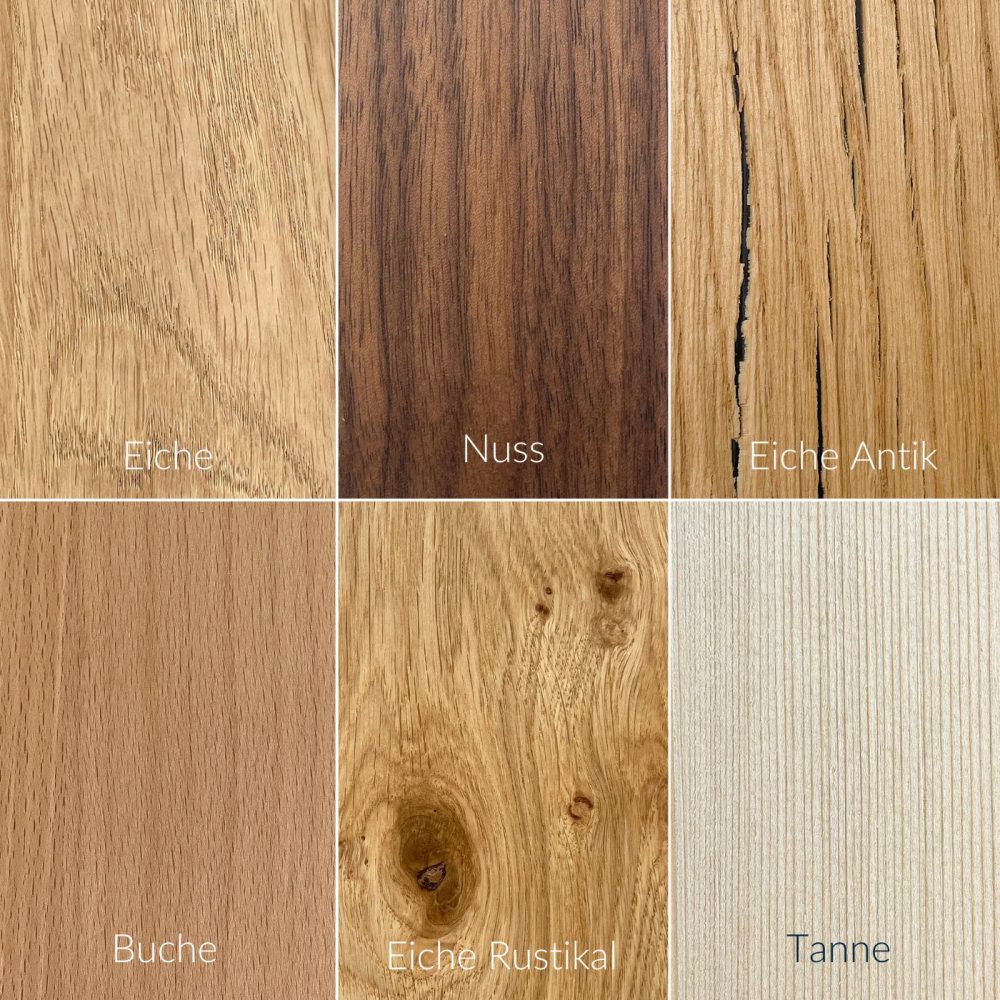 Funierplatte in verschiedenen Holzoptiken nach Maß